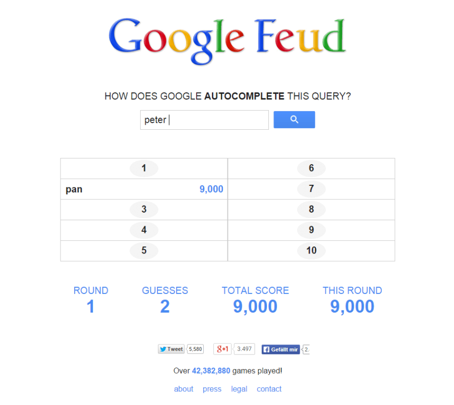 Google Feud | Professionelle Websites erstellen
